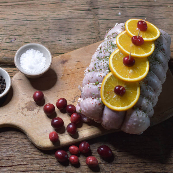Darts Farm - Free-Range Boned & Rolled Chicken with Cranberry, Orange ...